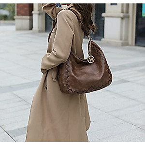 MKF Collection Shoulder Bag for Women, Top-Handle Crossbody Purse Satchel Handbag