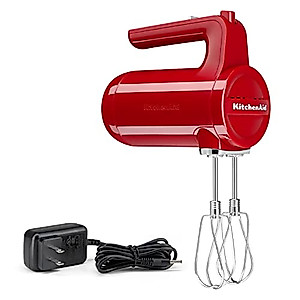 KitchenAid Cordless 7 Speed Hand Mixer - KHMB732 & KHMFEB2 Flex Edge Beater Accessory for Hand Mixer, One Size, Stainless Steel