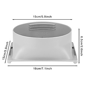 2 Pieces Portable Air Conditioner Window Adapter Exhaust Hose Connector Exhaust Hose Tube Connector Mobile Air Conditioning Accessories for Mobile Air Conditioning Exhaust Hose Flat Nozzle, 5.9 Inch