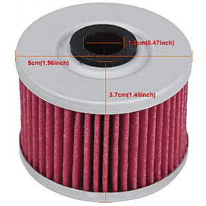 HIFROM ATV Air Filter Element Cleaner with Oil Filter Spark Plug Tune Up kit Replacement for Honda Foreman 500 TRX500TM TRX500FM TRX500FE TRX500FE Replace 17254-HPO-A00 15412-HM5-A10
