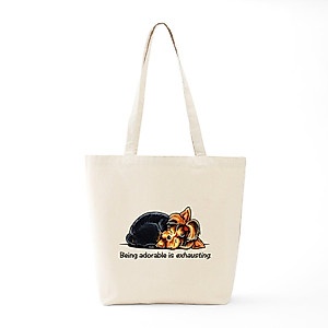 CafePress Yorkie Being Adorable Tote Bag Canvas Tote Shopping Bag