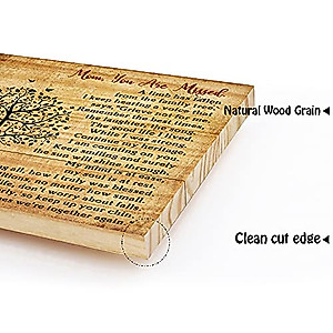 kullder Wood Plaque for Daughter Who Lost Mother Memories of Loved One Mom Memory Wood Sign Wall Art DéCor Mom Passed Away Wood in Loving Memory Mom Angel Memory Remembering Wood Sign - 8''x8''