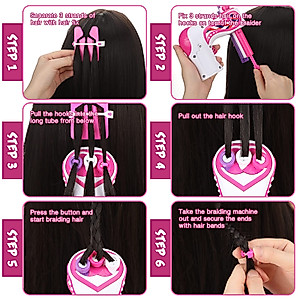 Zhehao Electric Hair Braider - Automatic Portable Hair Twister Device for Kids, Teen Girls and DIY Hair Styling/Salon, Batteries Not Included