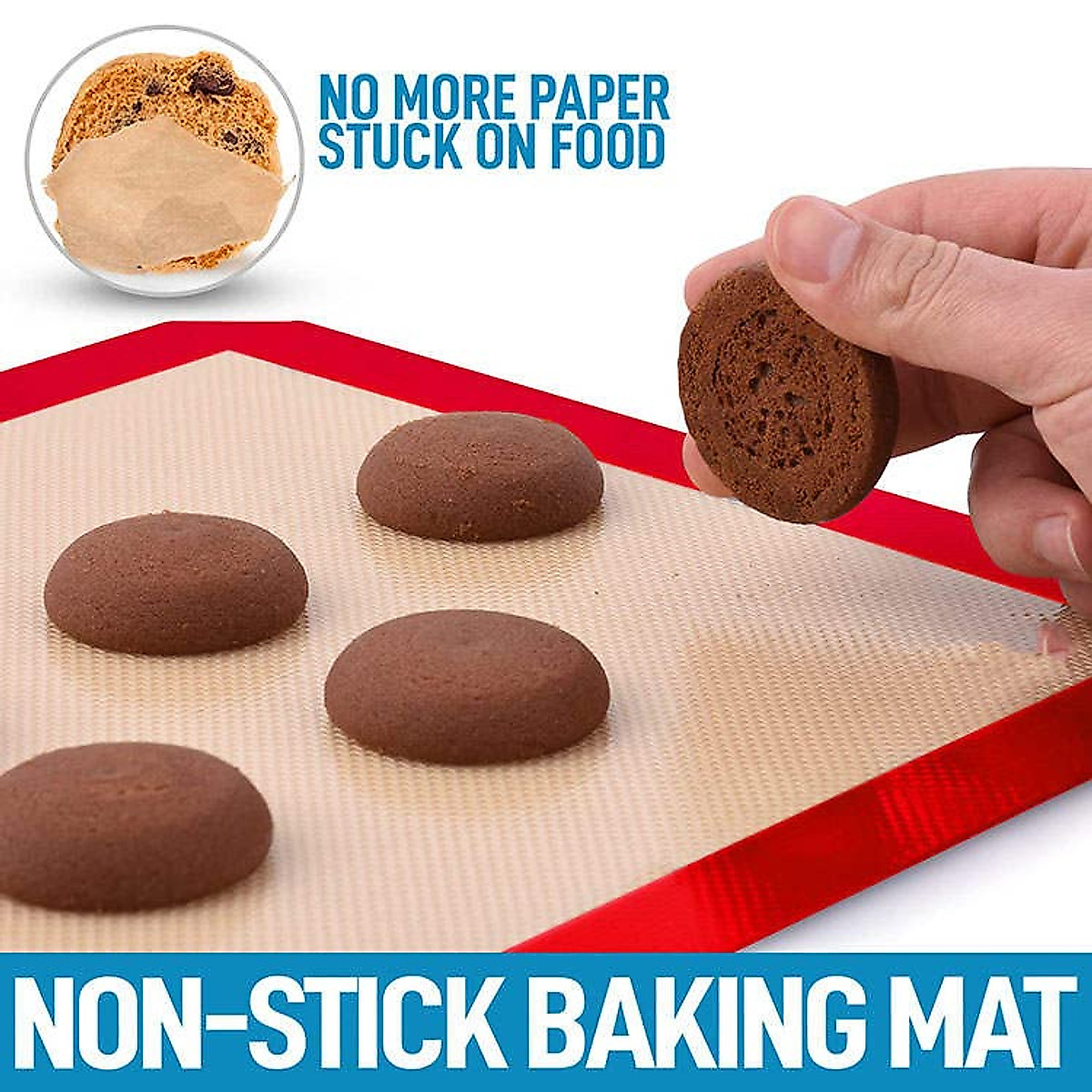 Baking mats - Premium Non-stick Silicone Bake & Pastry - Set 4 items