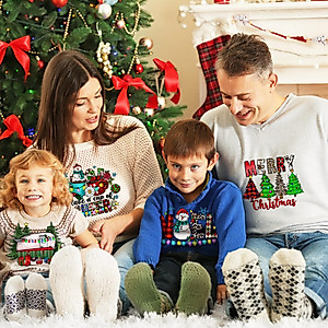 AnyDesign 12 Sheet Christmas Iron On Transfers Patches Xmas Tree Truck Snowman Heat Transfer Iron Patches Merry Christmas Heat Transfer Stickers for DIY Art Craft Clothing Fabric Decor