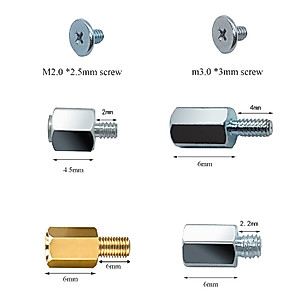 SGTKJSJS M.2 NVME PCIe SSD PS5 Mounting Screws for ASUS, MSI, Gigabyte Motherboards - 17 Pieces