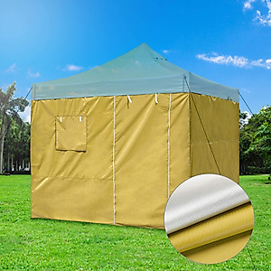 Instahibit 10x6.5 Ft Pop up Canopy Sidewall Kit Door Window Privacy 4 Pieces (Sidewall Only)