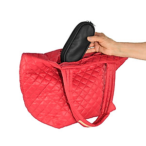 HOME-X Double Eyeglass Holder, Black Leather Pouch with 2 Compartments, Travel Bag, Toiletry Pack, Pencil Case