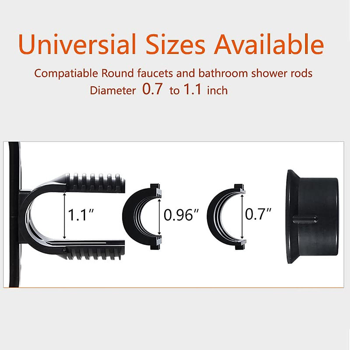 2 in 1 Faucet Sponge Holder,Kitchen Sink Detachable Hanging Organizer and Shower Organizer and Wall Mounted Soap Dish Holder for Kitchen Bathroom with Hook and Bar