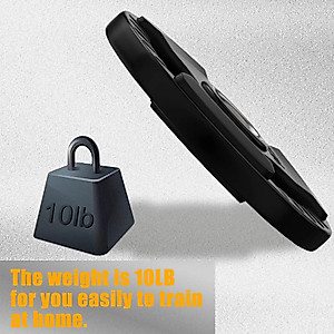 Elevens Bumper Plates Olympic Rubber Weight Plate Set 10/25LB 2-Inch Steel Insert for Olympic Bars for Strength Training, Weightlifting and Crossfit, Single