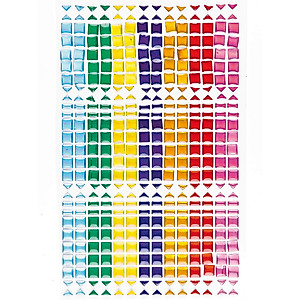 Baker Ross EF584 Mosaic Stick on Stones - Pack of 375, for Card Craft, Scrapbooking and Kids Art Activities