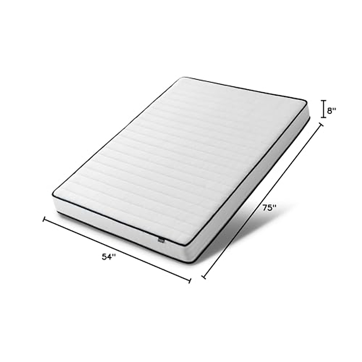 Z-hom Full Mattress 8 Inch, Full Size Mattresses Hybrid Innerspring Mattress in a Box, Full Foam Spring Mattress with Motion Isolation & Pressure Relief for Full Bed Frames, Medium Soft, White