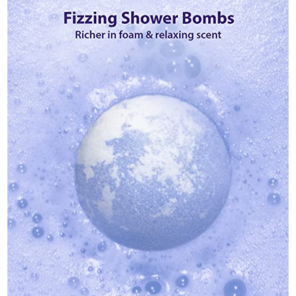 Sleep Melatonin Bath Bombs Lavender Chamomile Essential Oils Calming Natural Bubble Bath Shower Fizzies Spa Gifts Set Mother's Birthday Christmas Women Perfect Stocking Stuffers