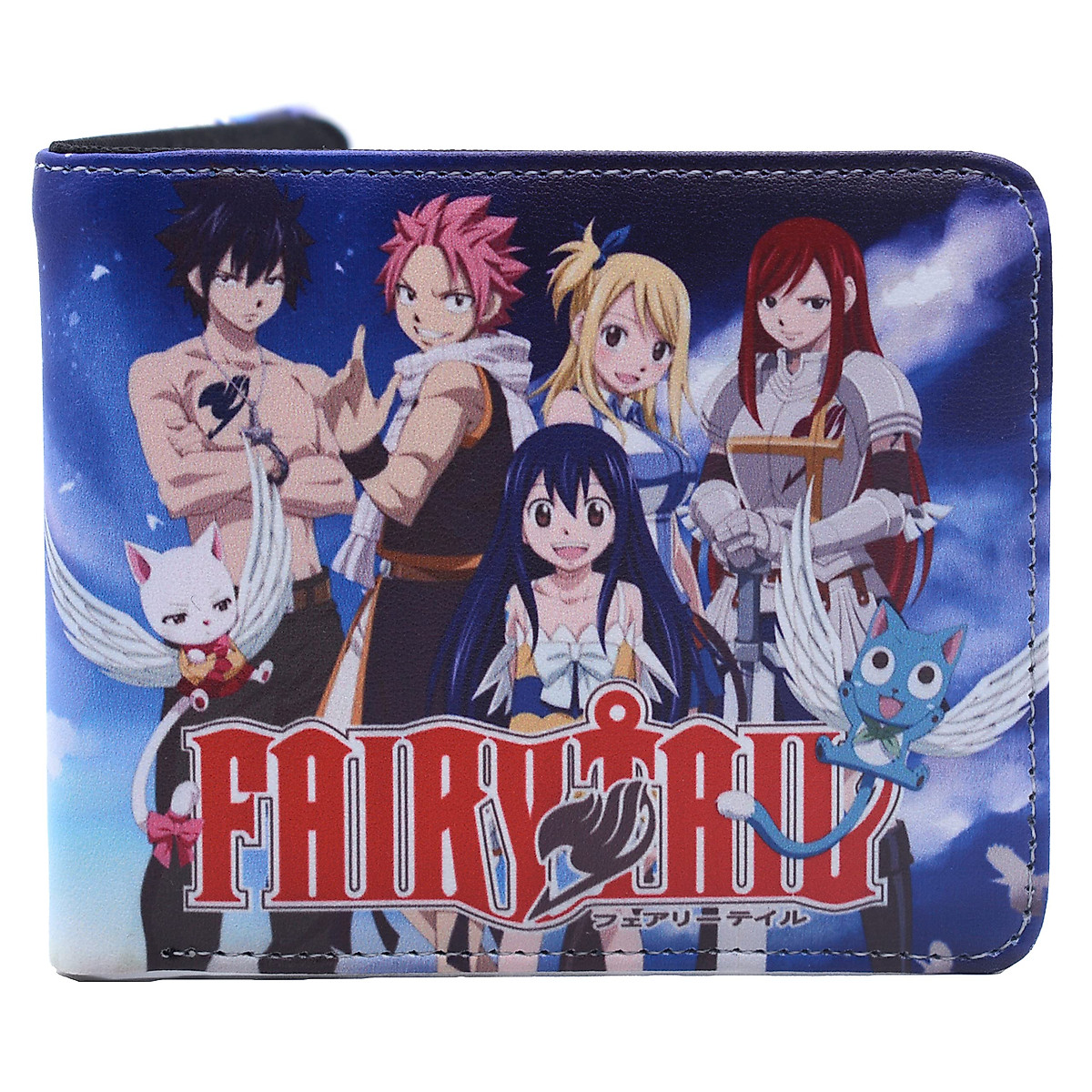 Amatensu Anime Characters Lucy Heartfilia wallet Etherious Natsu Dragneel wallet Gray Fullbuster wallet Erza Scarlet wallet E