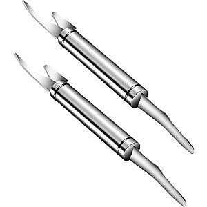 (2psc) 5 in 1 Multifunctional Shrimp Line Fish Maw Knife, 2022 New Stainless Steel Shrimp Cutter, Shrimp Peeling Tool Portable Shrimp Line Removal,Seafood Knives Kitchen Tool, (SSEP-452)