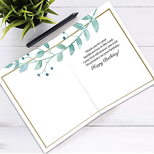 Pastor Birthday Card for Pastor 5x7Inch Card Christian Birthday Card (Single Card)