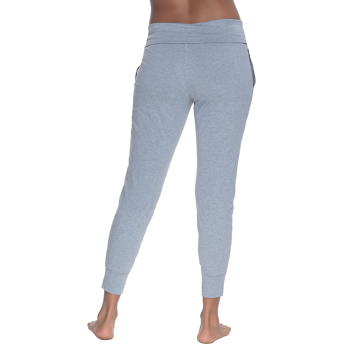 Felina | Organic Cotton Stretch Fold-Waist Joggers (Sky, Medium)