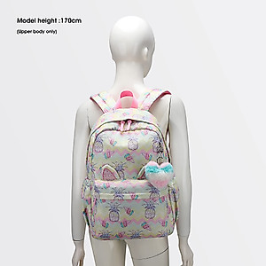 Kid Backpack Girl and Boy Waterproof Cat Ear Bag for School Classic Bag Large Size Light Weight Have Gift Package Yellow Bottom Suitable For Ages 6+ And Above