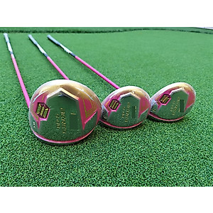 ENEMO Women's Golf Complete Set Compatible with Honma Beres IS-06 4 Star Club Set Driver Fairway Iron Putter Graphite Shaft L Flex (No Bag (Color : 13pcs no Bag)