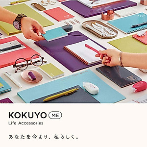 KOKUYO ME Composition Notebook, 1 Pack A5 Comp Book with B 6mm Ruled, 70 Sheets, School Lined Notebook in Tofu White, Journal Notebook for Women Work Study Note Taking. Japan Import (KME-NB665W)