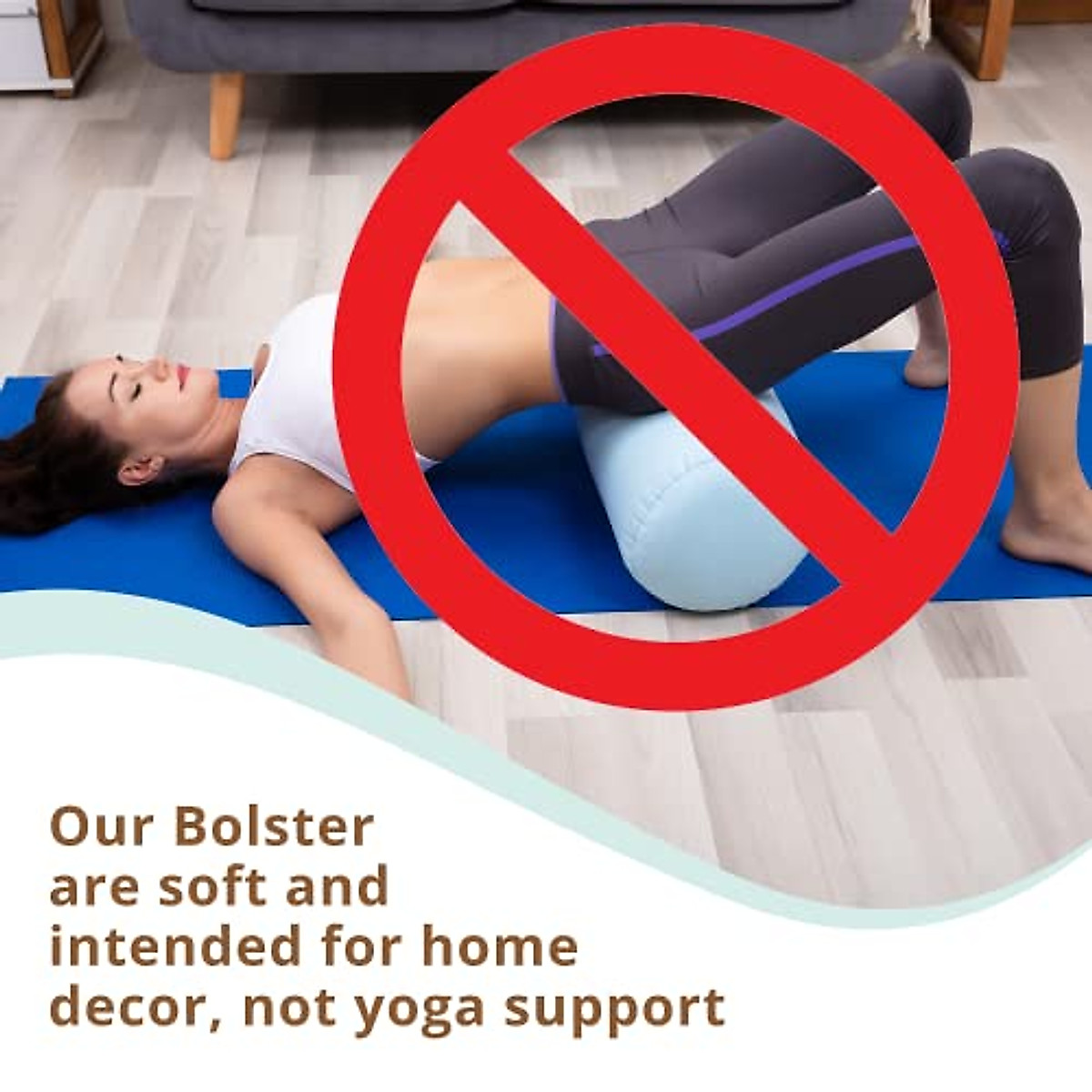 Pillowflex Bolster Pillow - 8" x 20" - Plush Polyester-Filled Insert for Decorative Shams - Comes in a Poly-Cotton Shell - Odorless, Lint, and Dust-Free, No Lumps Stuffing for Pillows (White, Round)