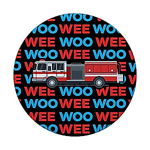 Fire Truck Engine Firefighter for Kids Wee Woo Emergency PopSockets Swappable PopGrip
