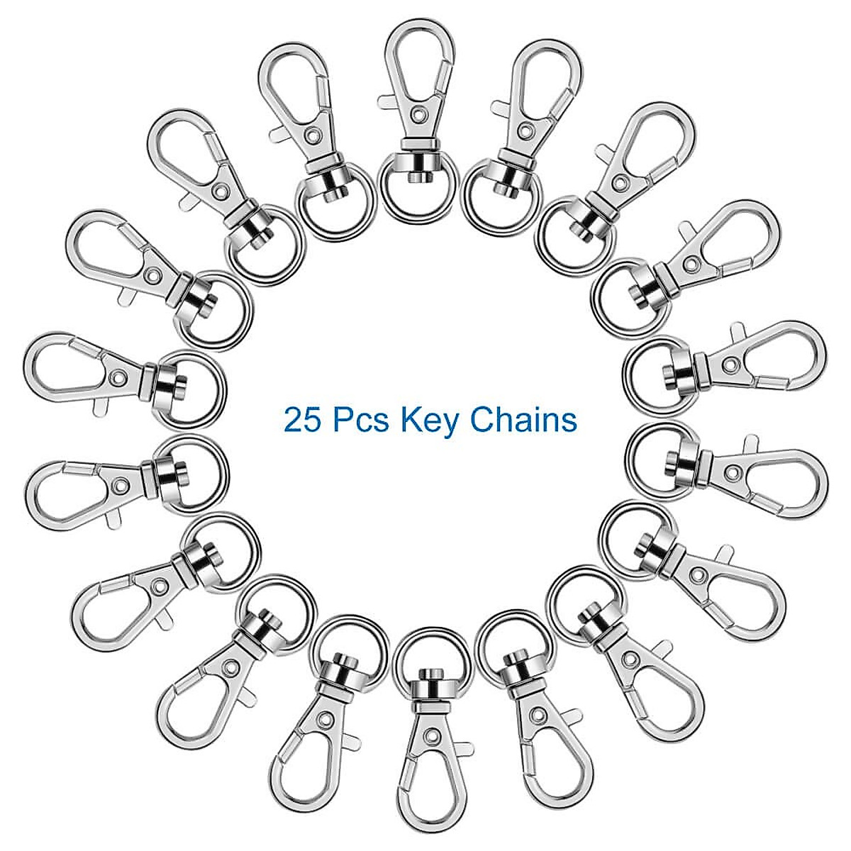 Selizo 100Pcs Key Chain Rings Bulk with Tassel for Tassel Keychain