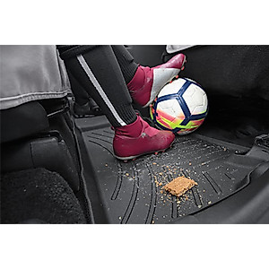 WeatherTech Custom Fit FloorLiners for Fusion, MKZ - 1st & 2nd Row (449611-444832), Black