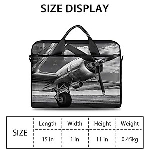 Airplanes Laptop Computer Bag Waterproof Shoulder Messenger Bag 13-15 inch Durable Laptop Tote Bag with Shoulder Strap Handle Lightweight Crossbody Briefcase