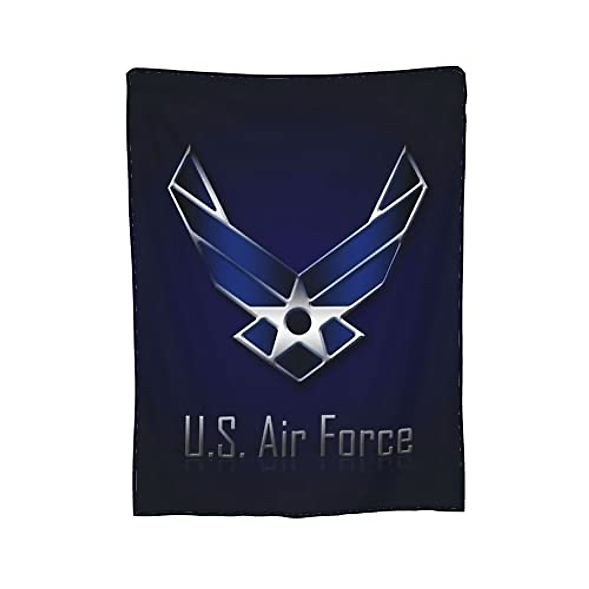 FONDSILVER U.S. Air Force Sign Darkness Blanket Throw Bedding Room Decor Flannel Blankets for Bed Sofa 50"x40"