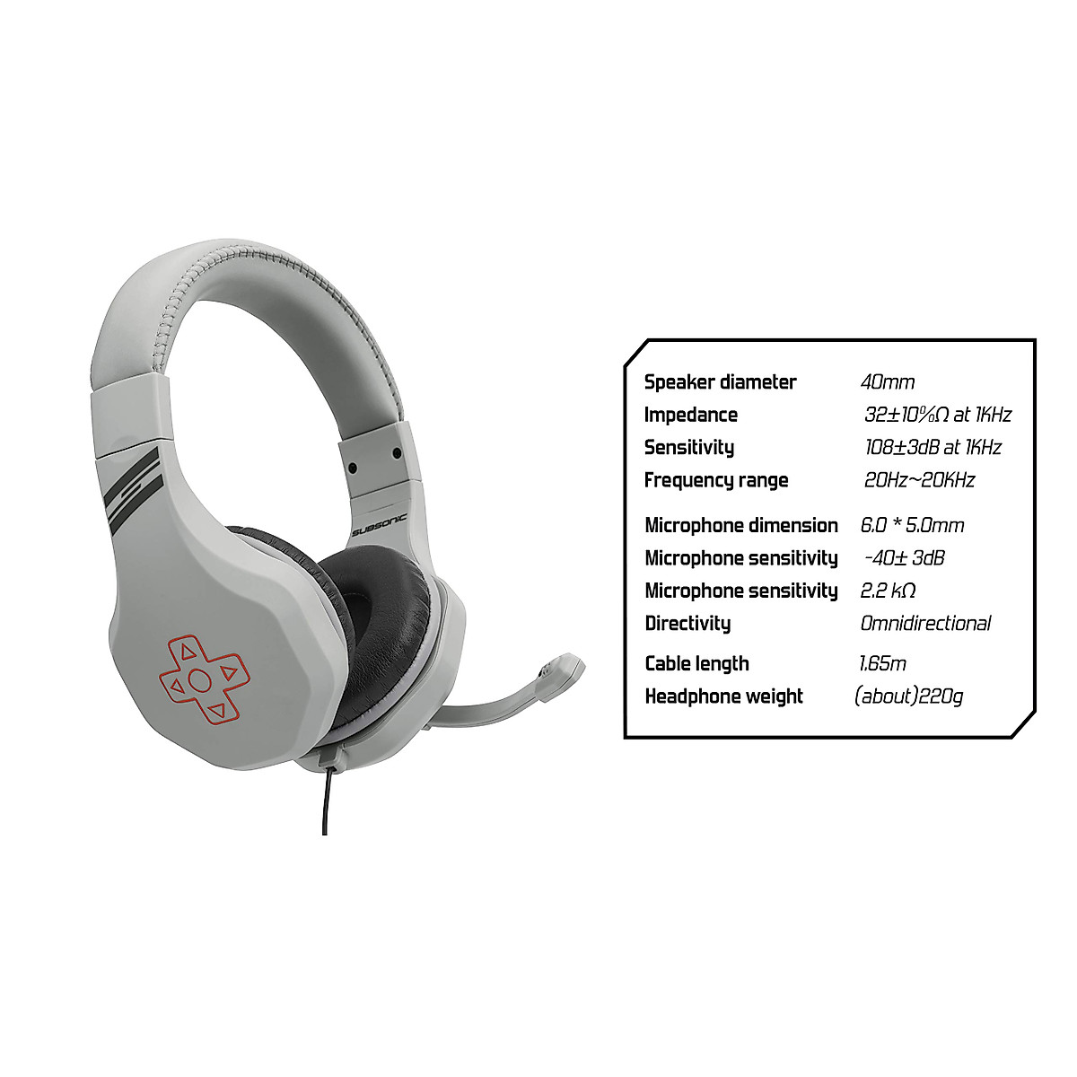 Subsonic Retro Gaming Headset - Gamer Headset for Nintendo Switch - PS4 - Xbox One - PC (PS4//xbox_one//)