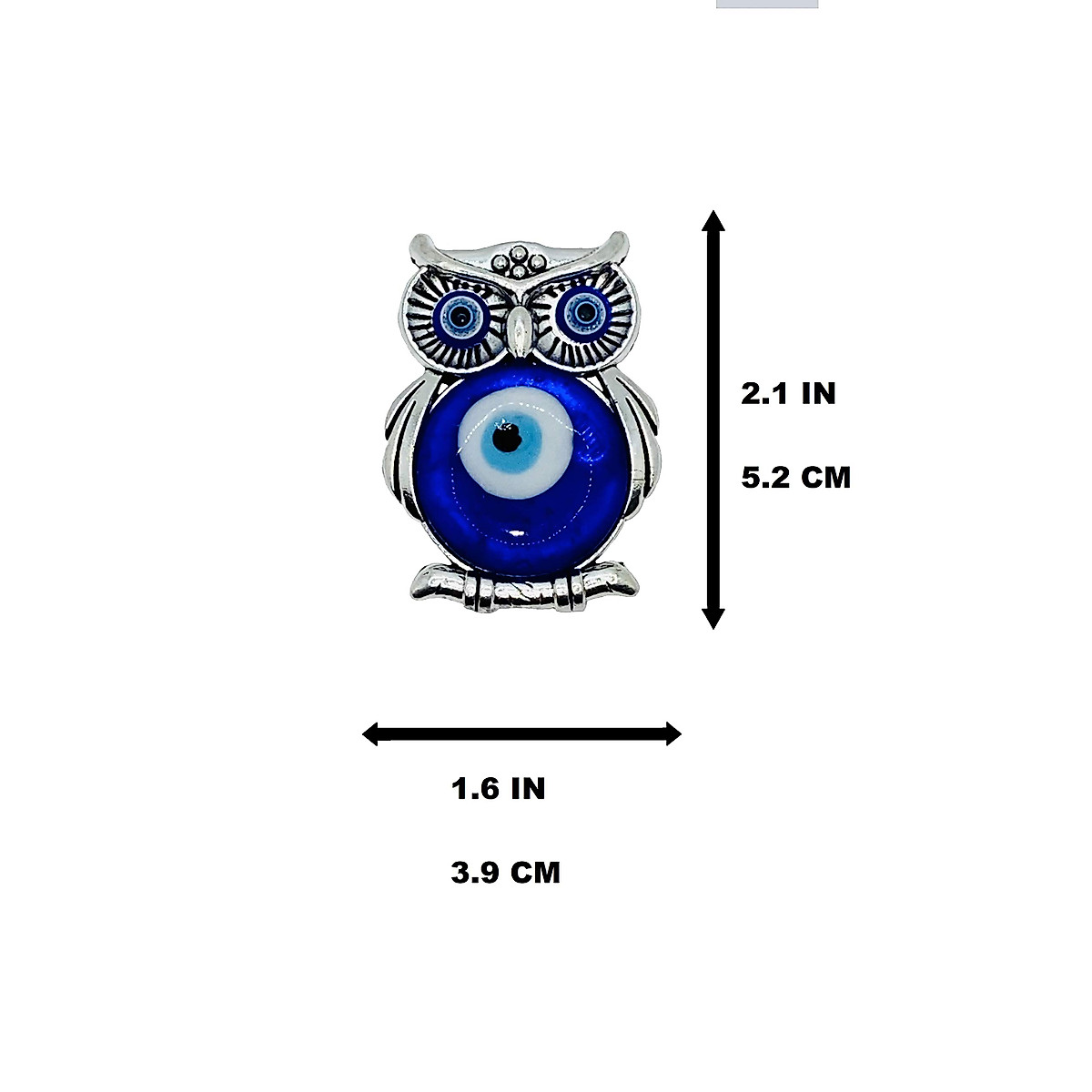 LUCKBOOSTIUM Decorative Magnets for Refrigerator, Cabinet Locker, Whiteboard - Metal Alloy Charms Collection - Office and Home Decor - Accessories for Good Sign & Charm (Owl)