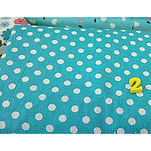 Egurs 7pcs/set Cotton Fabric For Sewing Quilting Patchwork Home Textile Pink Series Tilda Doll Body Cloth - Lake Blue Series 50 50