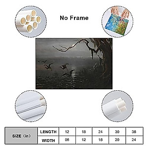 William Holbrook Beard Posters Hayalet Turnalar Tablosu Art Canvas Prints Wall Pictures for Bedroom Wall Art Paintings Canvas Wall Decor Home Decor Living Room Decor Aesthetic 08x12inch(20x30cm) Unf