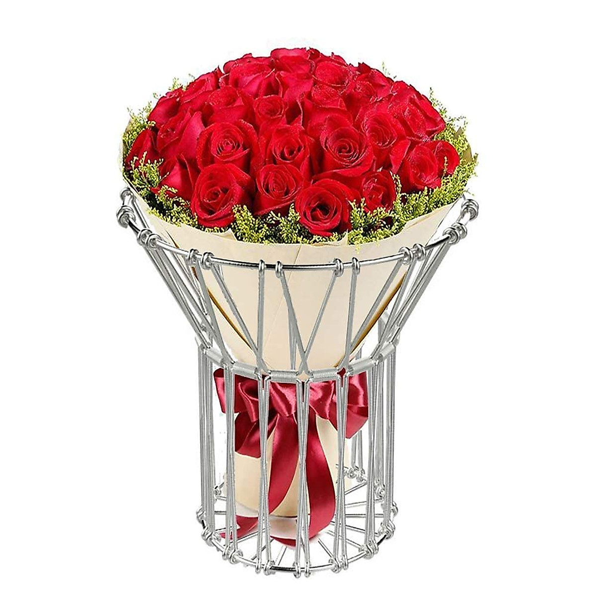 G&D GD Fruit Basket Stainless Steel Wire Fruit Bowl Vegetables Kitchen Utensil Holder Fruit Bowl Foldable Vegetable Tray Deformable Wire Fruit Basket and Serving Multipurpose for kitchen Living room