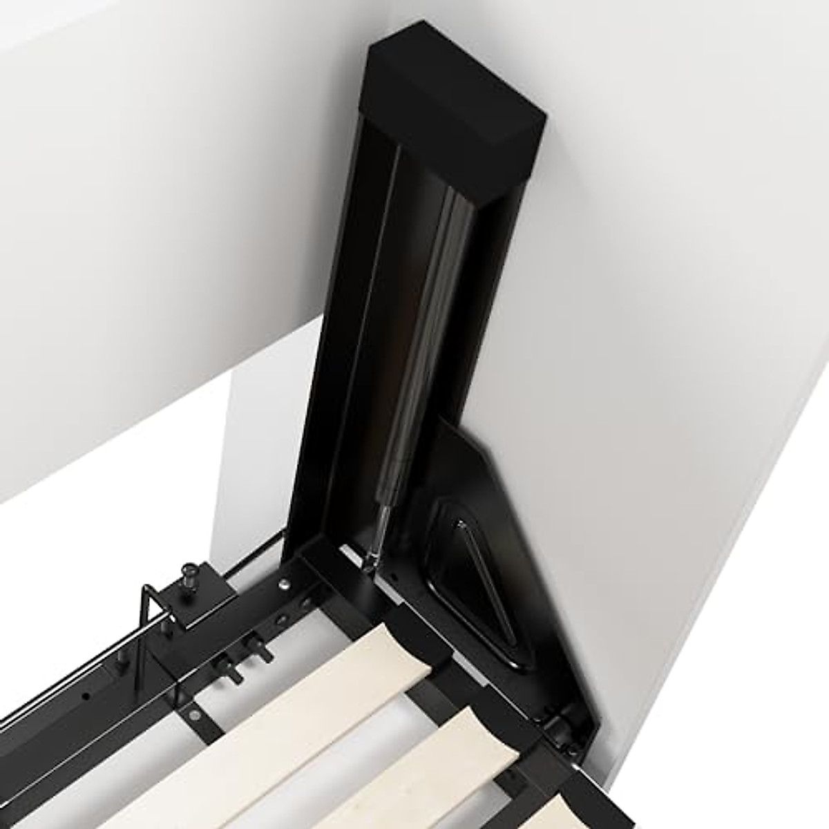 Bestar Versatile 65W Queen Murphy Bed in White, Sleeping Arrangement for Multipurpose Area, Bedroom, Guest Room, or Living Room