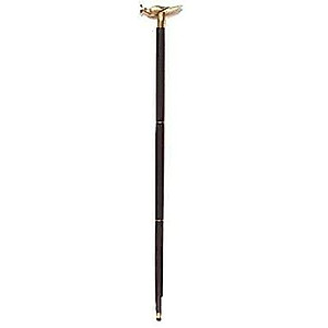 Halloween Handmade Brass Bird Designer Vintage Wooden Cane Walking Stick for Men & Women Stick (3 Fold Wooden Walking Cane )