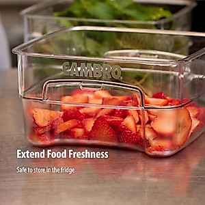 Cambro FreshPro 2Qt Food Storage Container in Clear for Industrial and Kitchen Use, Pantry Organization and Ingredient Freshness