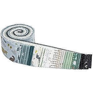 Citrus & Mint Designs Roar Rolie Polie 40 2.5-inch Strips Jelly Roll Riley Blake Designs RP-12460-40
