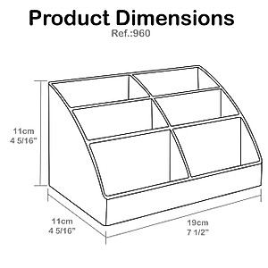 Acrimet Incline Desktop Easy Organizer Caddy Holder - Supplies Storage and Home Organization (Plastic) (Solid Green Color)