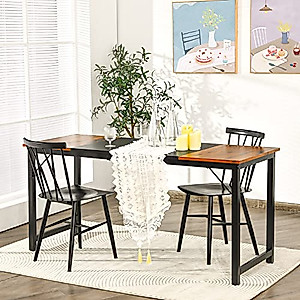 Tangkula 63 Inch Large Home Office Computer Desk, Modern Splice Study Writing Desk w/Heavy Duty Steel Frame, Spacious Conference Desk, Industrial Computer Table Workstation, Easy Assemble