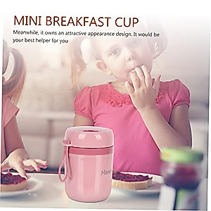 Cabilock 3pcs Mini Breakfast Cup Vacuum Insulated Bucket Containers with Lids Snackle Insulated Container Hot Food Stainless Water Bottles Thermal Soup Bucket Travel Drinks Thermal Jug Pp