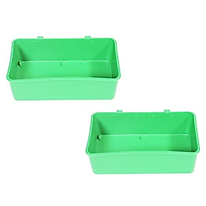 BCOATH Bird Cage 4 pcs Conure Accessories Shower Accessory Decor Hanging Bath Supplies Container Parakeet Cockatiel Pet Parrot for Bowl Tub Brid Green Feeding Plastic Cage Bathtubs Bird Bird Feeder