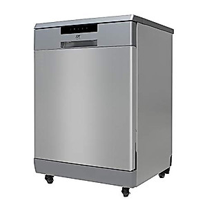 SPT SD-6513SSB 24″ Wide Portable Dishwasher with ENERGY STAR, 6 Wash Programs, 10 Place Settings and Stainless Steel Tub – Stainless