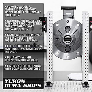 Yukon Gear & Axle Dura Grip Limited Slip Differential Positraction, 28 Spline, Compatible with 8" Ford Axle, YDGF8-28-AG