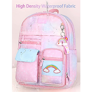 Aeafvot Cute Backpack Travel Backpacks Bookbag for Women & Men Boys Girls School College Students Backpack Durable Water Resistant Blue Large