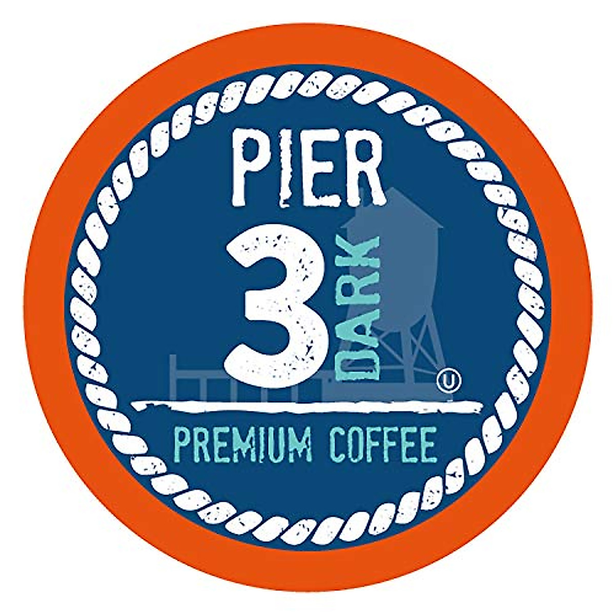 Pier 3 Dark Roast Coffee Pods, Compatible with 2.0 K-Cup Brewers, 100 Count