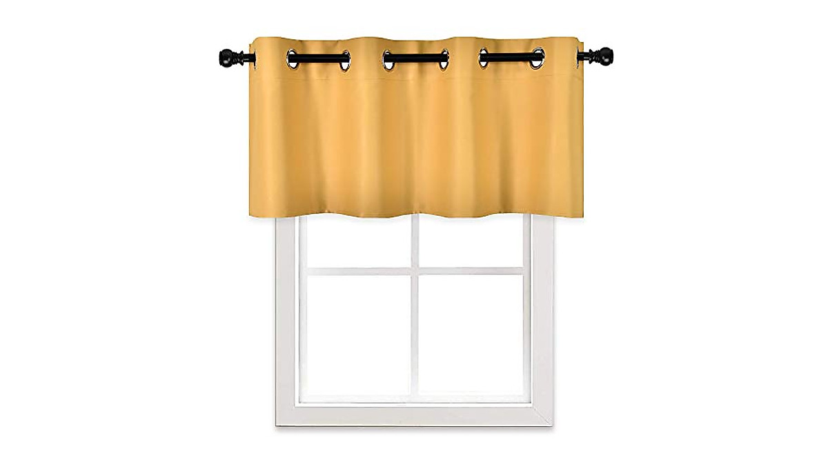 Mustard Yellow Blackout Valance for Stylish Home Decor