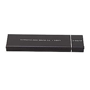 M.2 NVMe SSD Enclosure, Aluminum Alloy Excellent Heat Dissipation Fast Transfer Type C Interface USB3.1 SSD Enclosure 6Gbps Ultrathin for PC