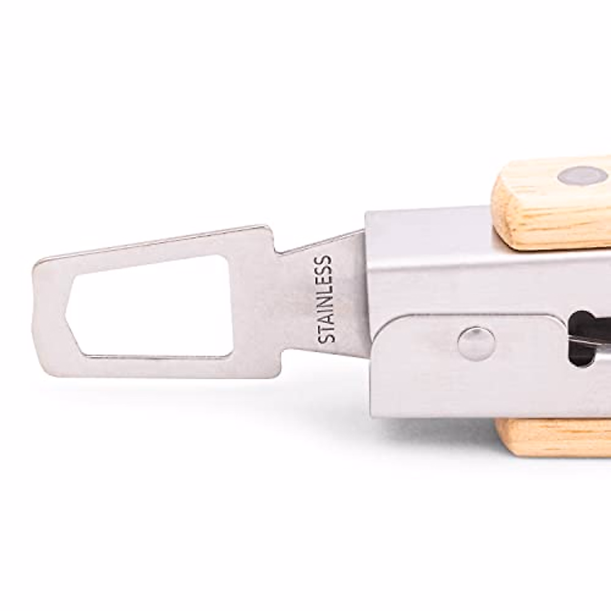 Dropkick Your Old Tongs, GRILLHOGS 16-Inch Barbecue Tongs Are the Only Equipment That Can Handle Your Massive Meat, Stainless Steel + Oak Wood BBQ Tongs, Premium Grill Tongs